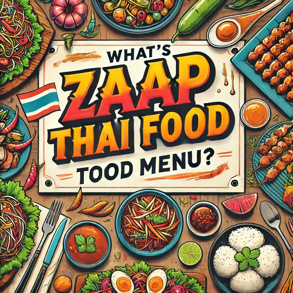 Explore Weera Thai's Zesty Zaap Thai Food Menu - Weera Thai Blog ...